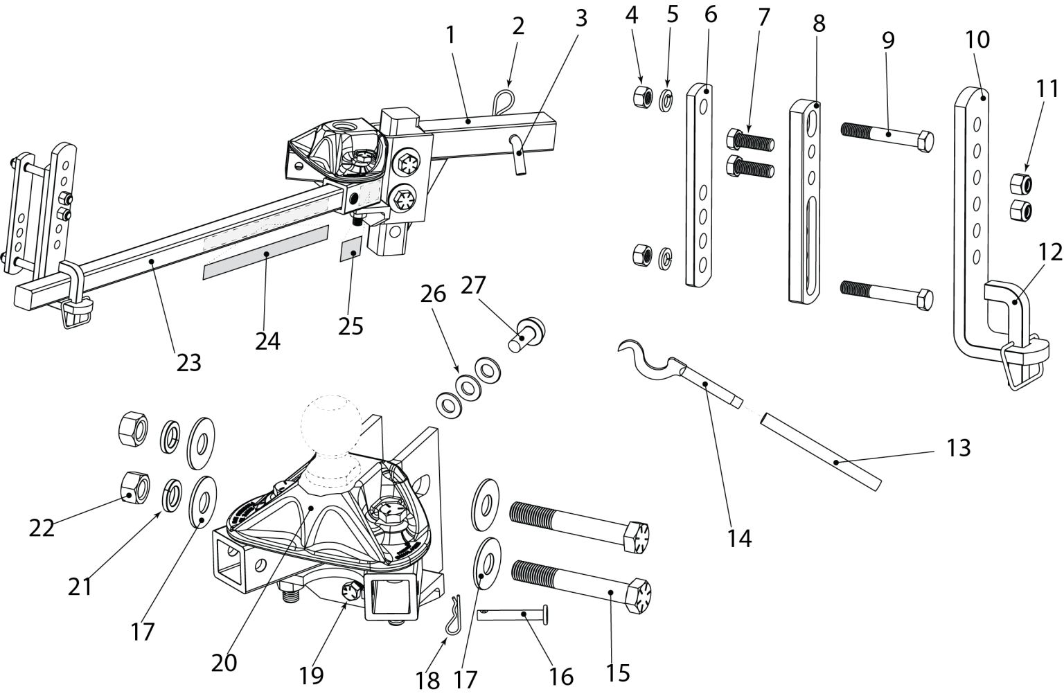 Parts Breakdown | Equal-i-zer Hitch