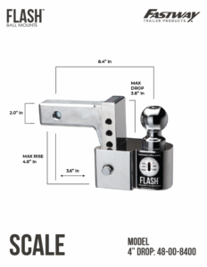 FLASH SCALE Ball Mount | Integrated Scale | Equalizer Hitch